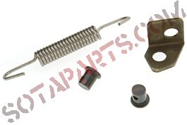 Feder und Pin für Türschloss