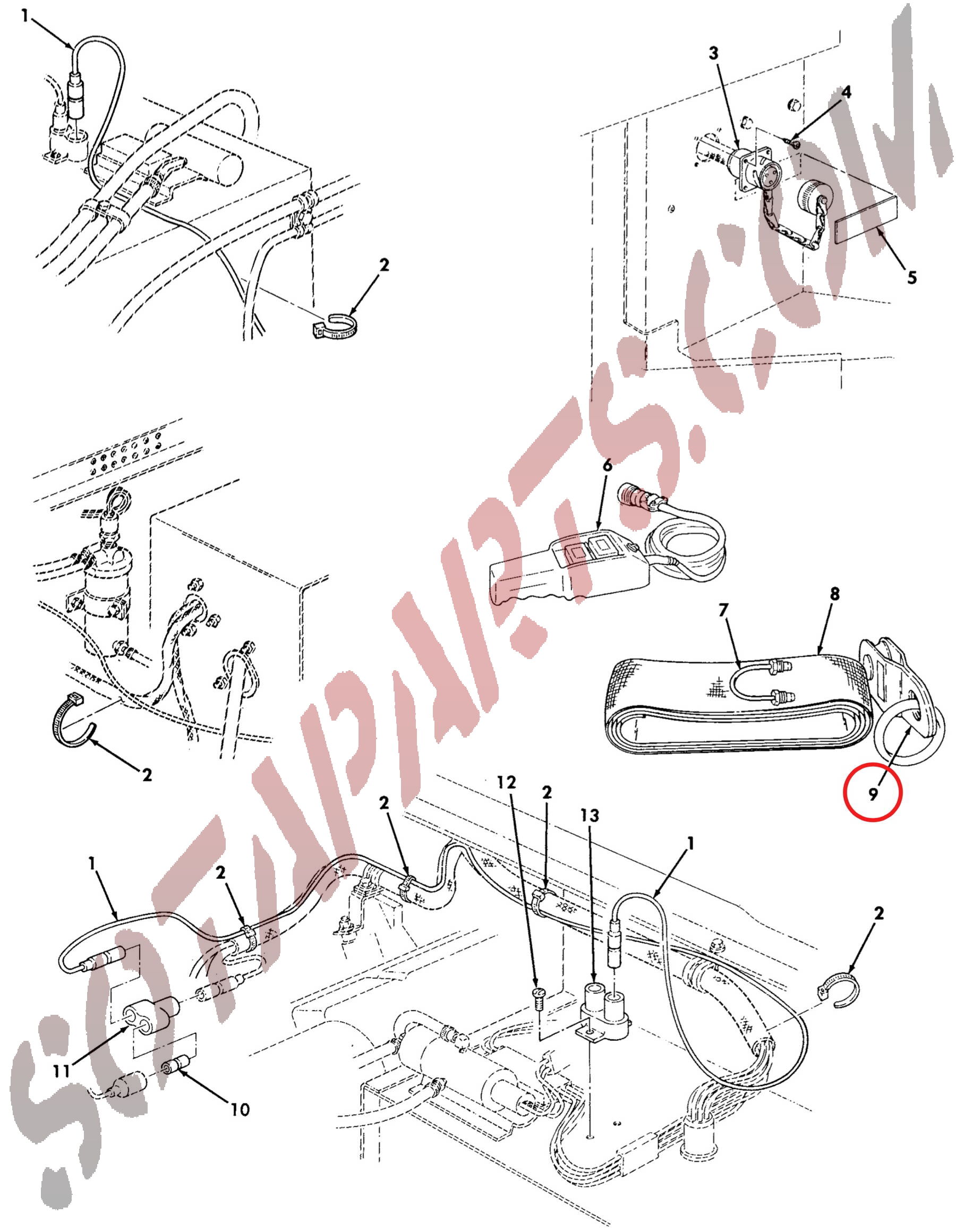 Umlenkrolle Seilwinde Mile Marker